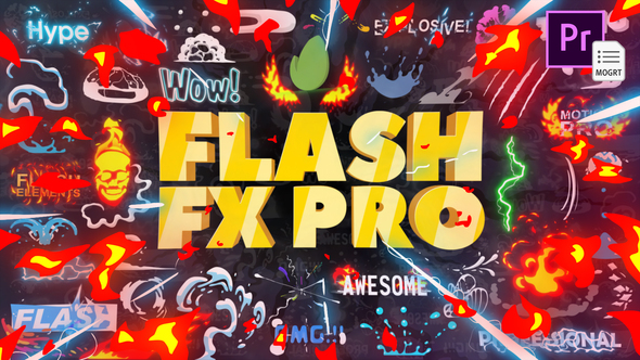 FX MONSTER - Premium Pack [1650+ 2D FX Elements], After Effects Project Files